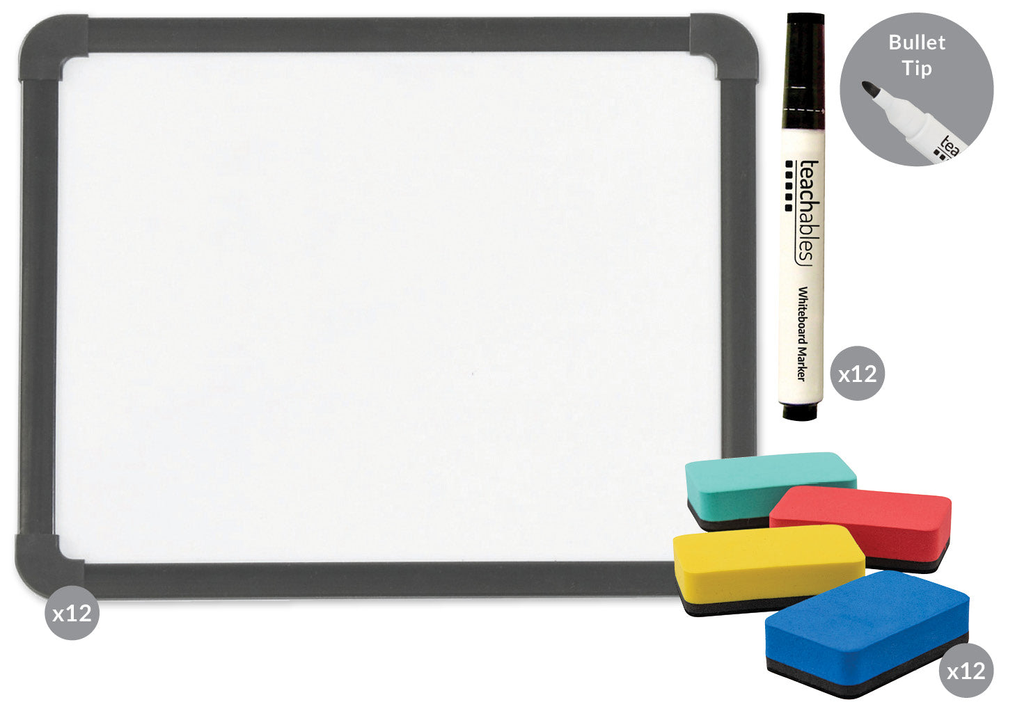 Teachables Whiteboard Kit for 12 - Bullet