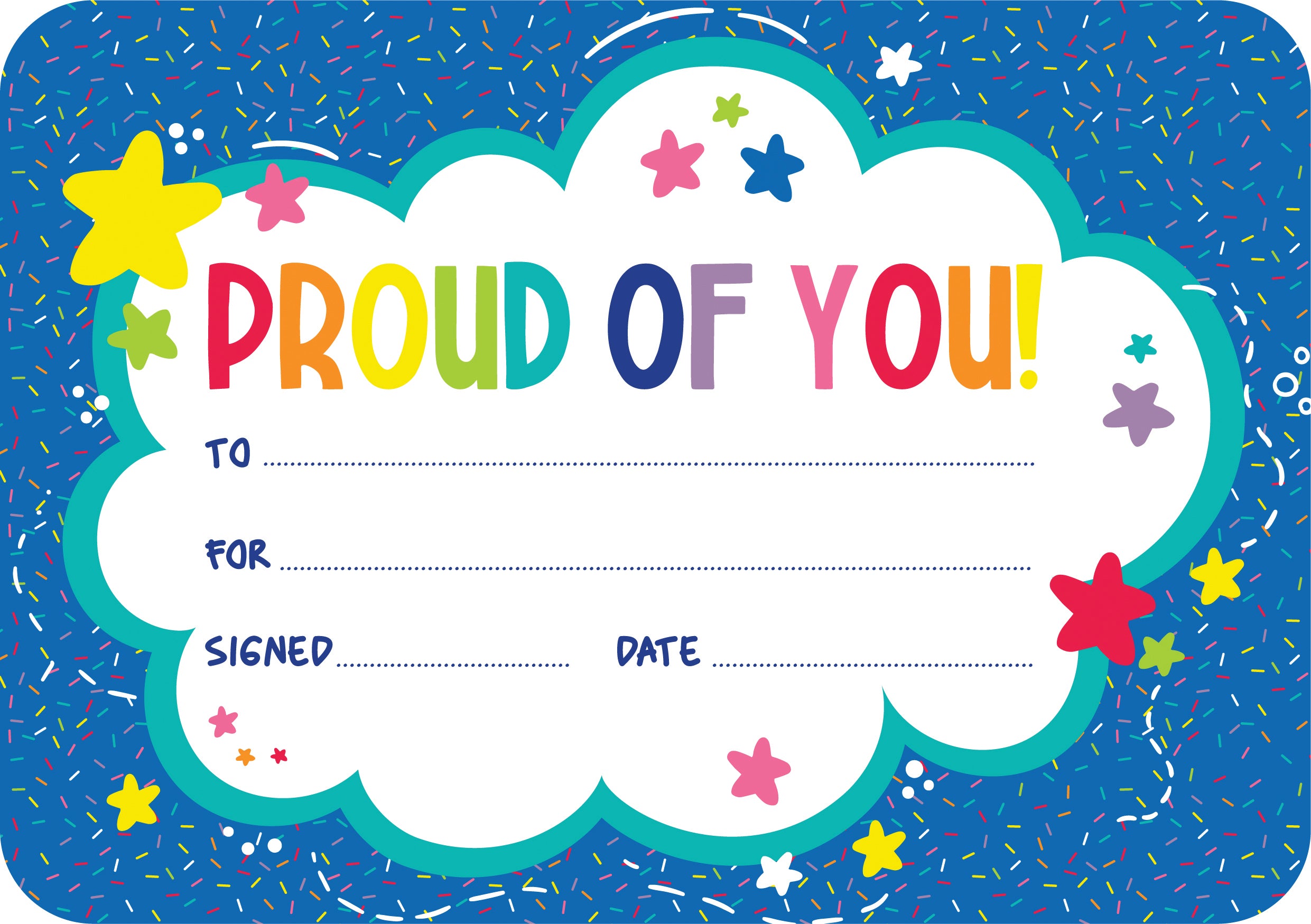 Giggle & Grow Proud of You Certificates - Pack of 30