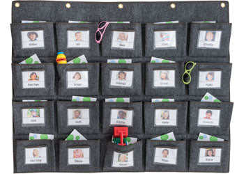 Parent Communication Pockets - 20 Grey