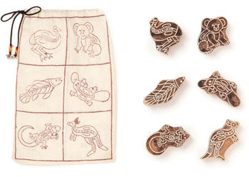 Luke Mallie Indigenous Stamps - Set of 6