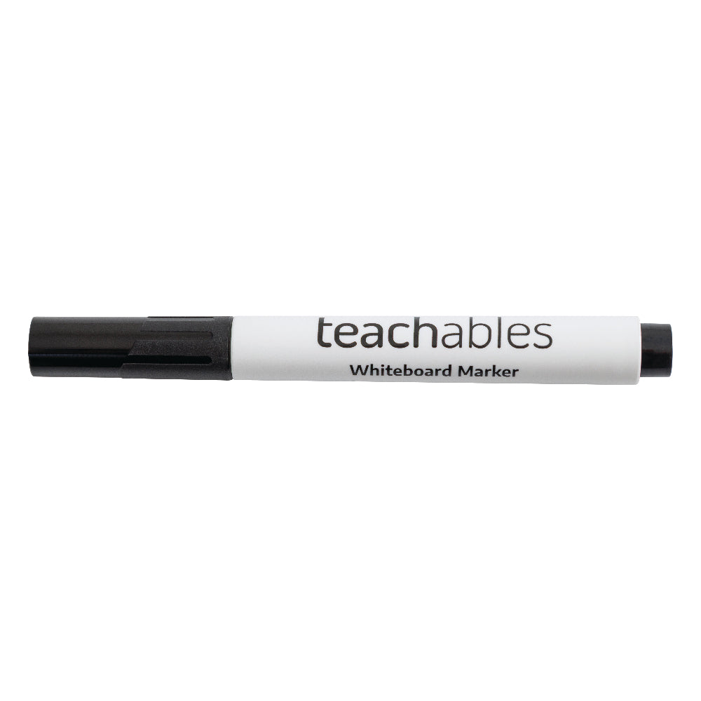 Teachables Whiteboard Marker Chisel Tip Black Pack of 12