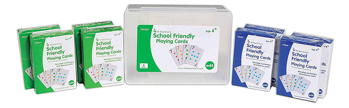 School Friendly Playing Cards 8 Pack (Paul Swan)